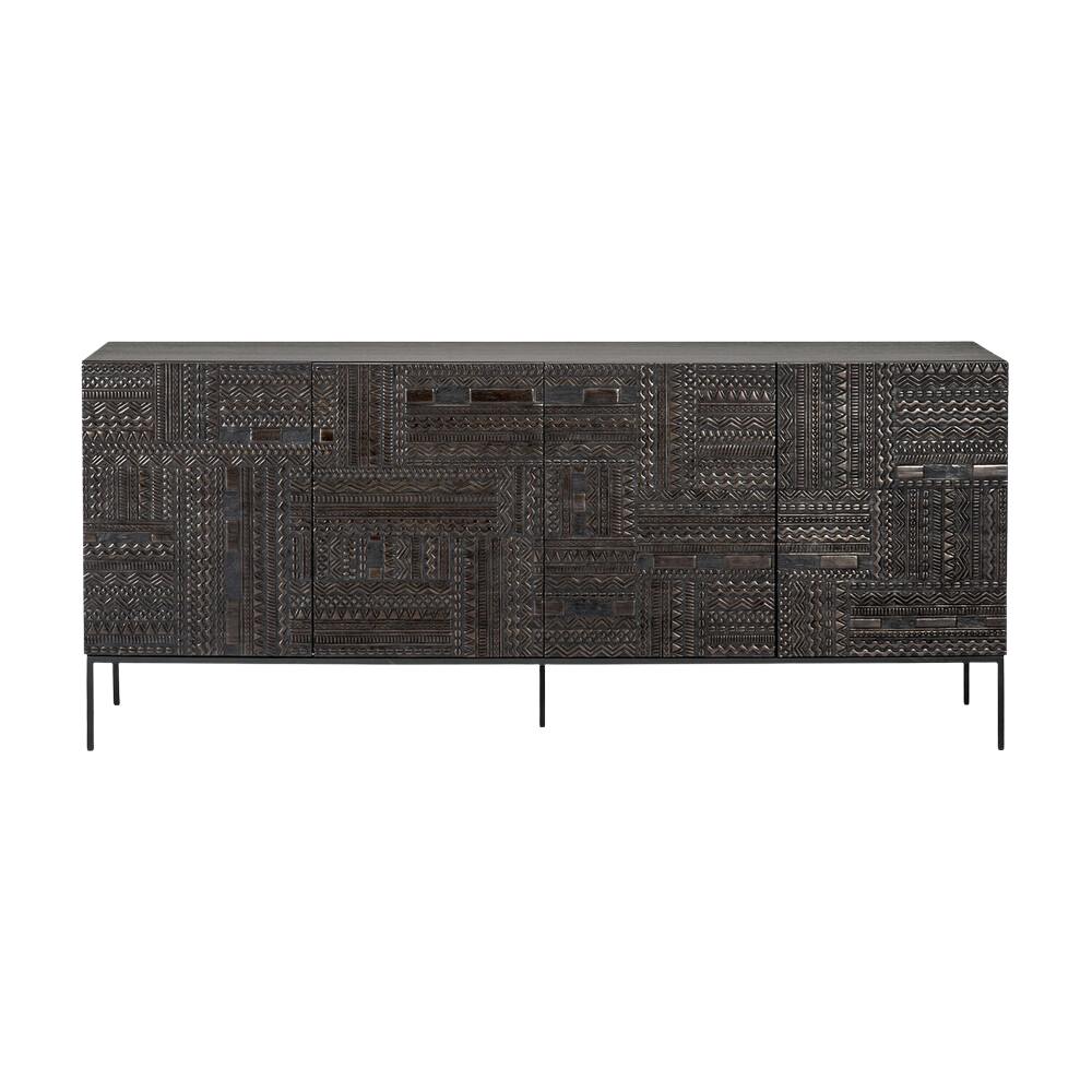 Buy Ethnicraft Tabwa Sideboard Teak Black – Black Teak Sideboard with ...