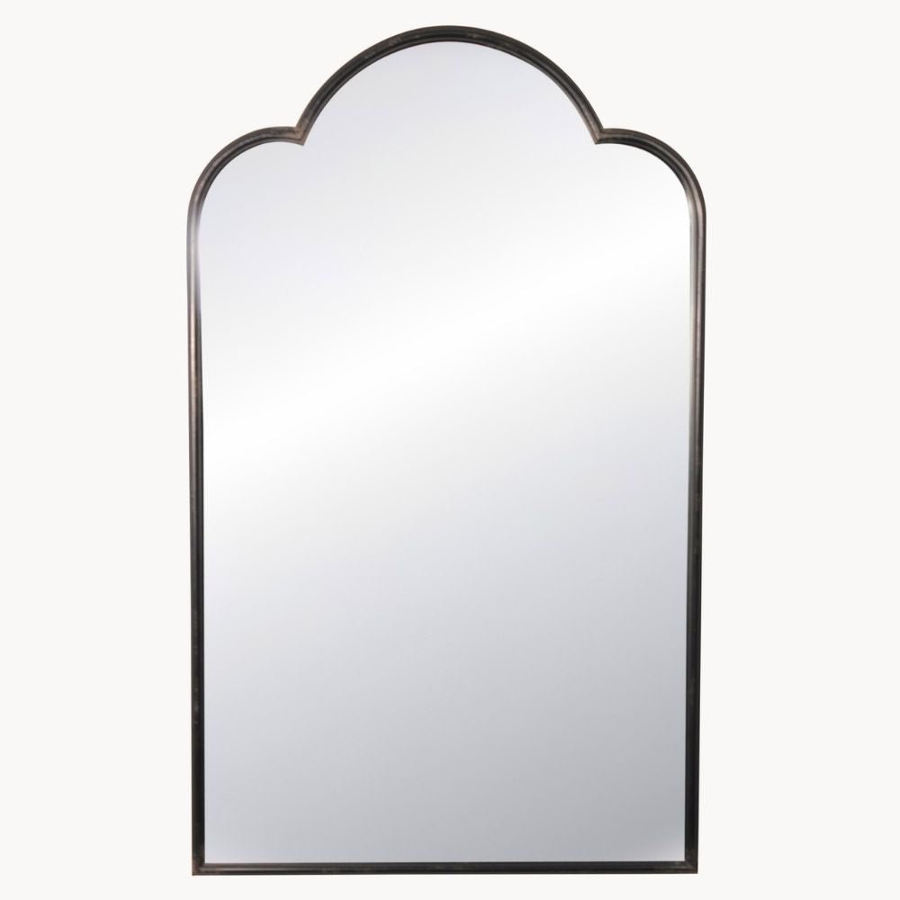 Brook Industrial Black Iron Mirror - Pod Furniture Ireland